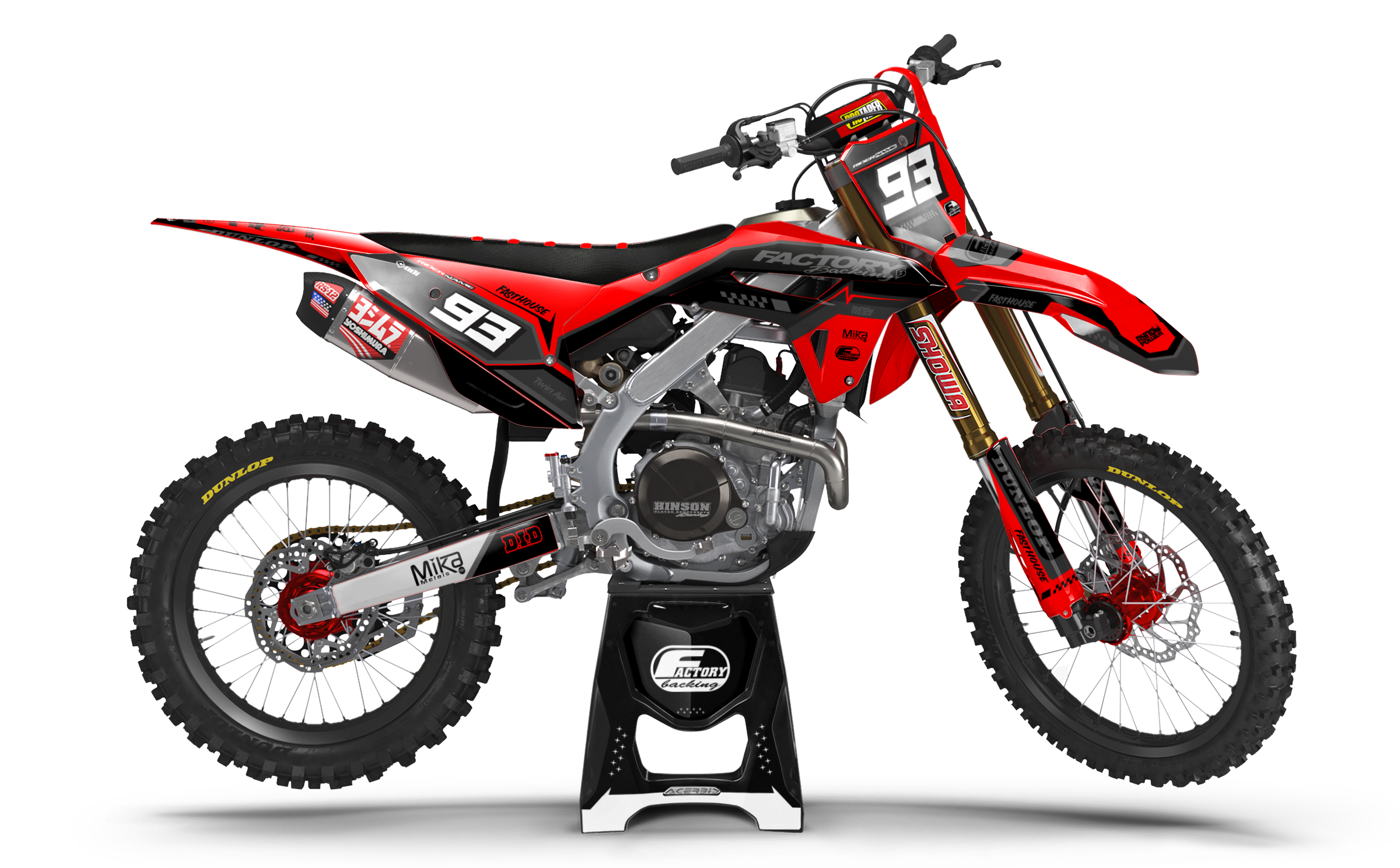 The World of Motocross Graphic Kits – Factory Backing