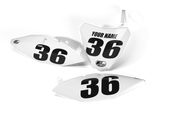 Custom Motocross Number Plate Graphics – Factory Backing
