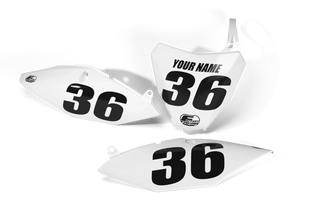 Custom Motocross Number Plate Graphics – Factory Backing